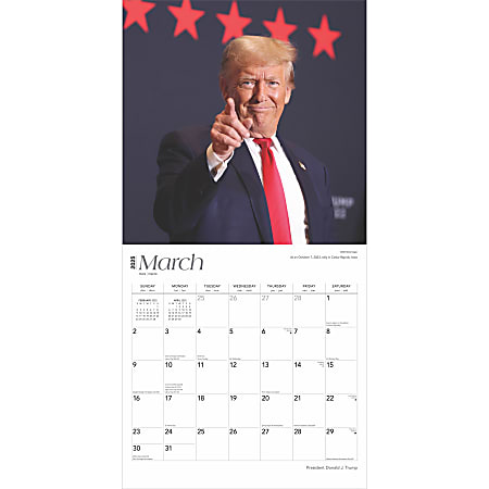 2025 BrownTrout President Donald J. Trump Monthly Plastic Free Square ...