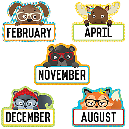 Carson Dellosa Hipster Birthday Mini Bulletin Board Set Multicolor ...