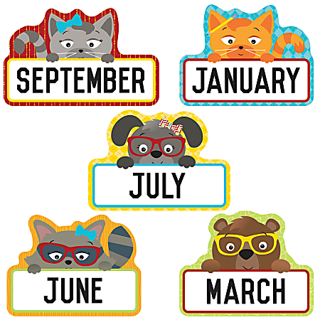 Carson Dellosa Hipster Birthday Mini Bulletin Board Set Multicolor ...