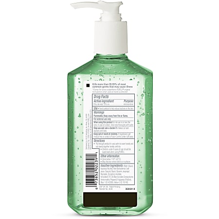 PURELL Advanced Hand Sanitizer Soothing Gel Fresh Scent 12 fl oz Pump Bottle Office Depot