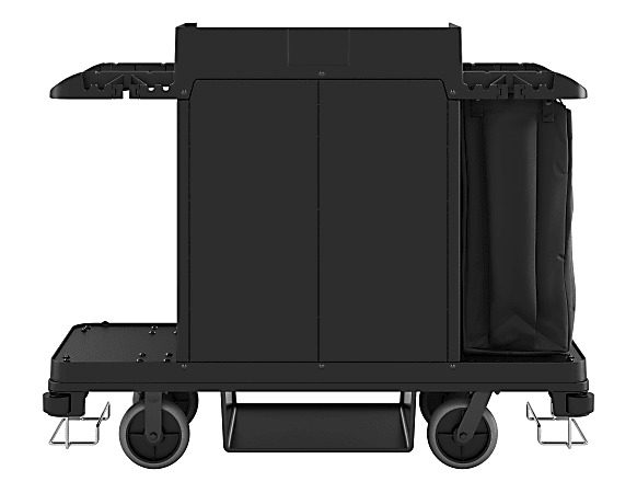 Suncast Commercial Housekeeping Cart, Standard, 49-3/4" x 24", Black