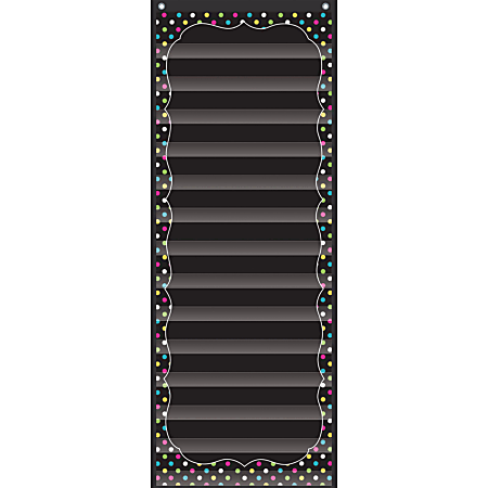 Teacher Created Resources Chalkboard Brights 14 Pocket Daily Schedule ...