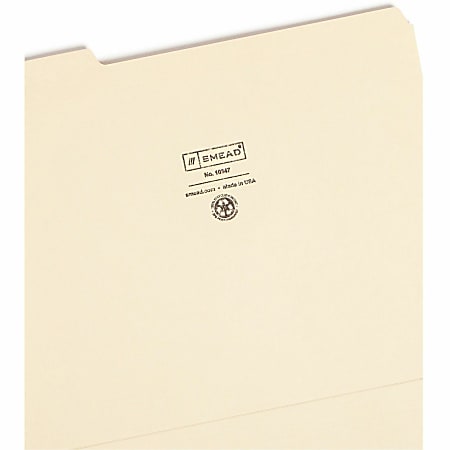Smead 13 Cut Manila File Folders Letter Size 100percent Recycled Manila ...
