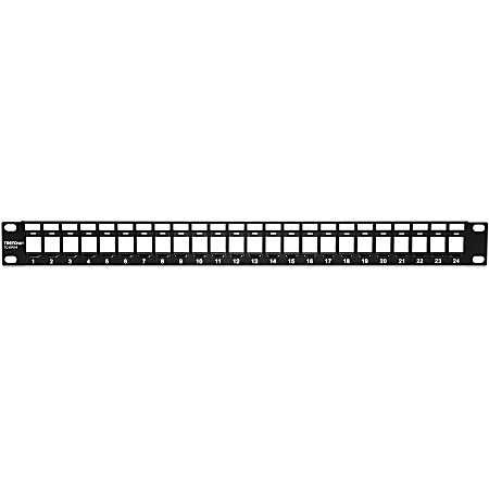 TRENDnet 24 Port Blank Keystone 1U Patch Panel 1U 19 Metal Rackmount ...