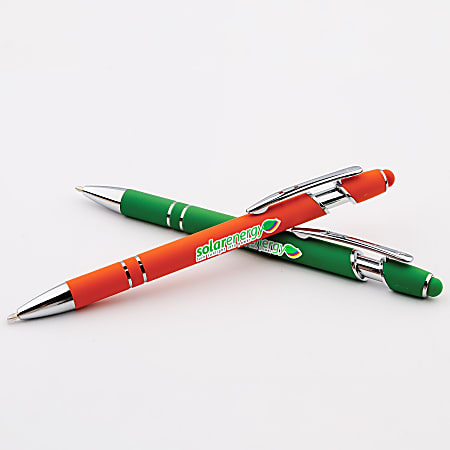 Custom Promotional Full Color Ultima Brite Softex Stylus Gel Pen ...