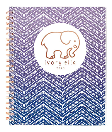 Cambridge Ivory Ella Ombr Chevron Customizable WeeklyMonthly Planner 8 ...