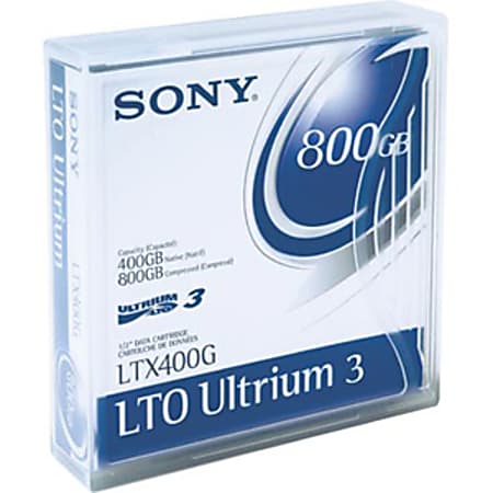Sony LTO Ultrium 3 Tape Cartridge - Office Depot