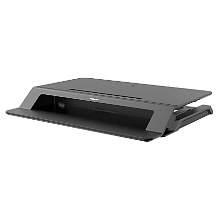 Fellowes Lotus LT Sit Stand Workstation Black - Office Depot