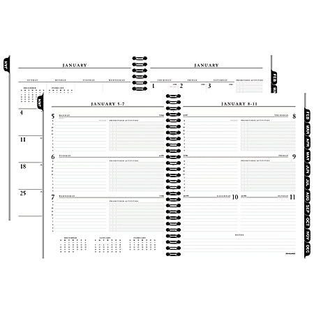 AT A GLANCE Executive 13 Month WeeklyMonthly Planner Refill 6 78 x 8 34 ...