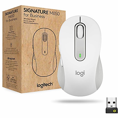 Logitech Signature M650 for Business Off White Brown Box Wireless ...