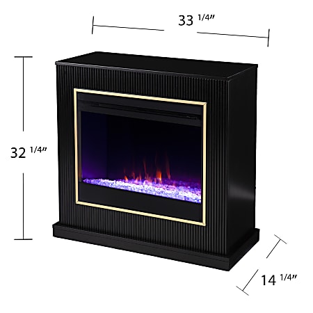 SEI Furniture Crittenly Color Changing Electric Fireplace 32 14 H x 33 ...