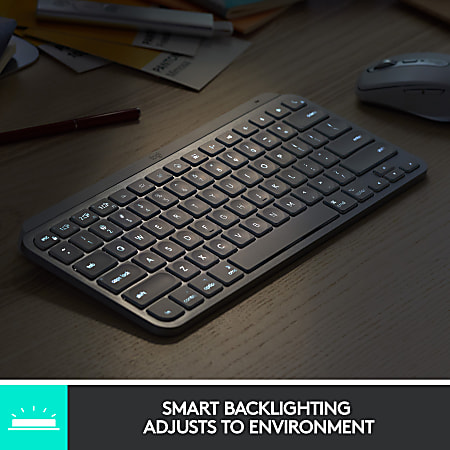 Logitech MX Keys Mini Minimalist Wireless Illuminated Keyboard Pale ...