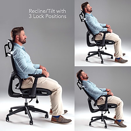 Bush Business Furniture Align Fabric High Back Ergonomic Office Chair ...