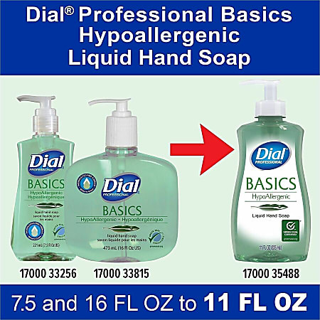 Dial Professional Basics Hypoallergenic Liquid Hand Soap 35488 - Office ...