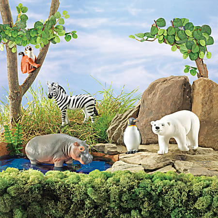 Learning Resources Jumbo Figures Zoo Animals Pack Of 5 - Office Depot
