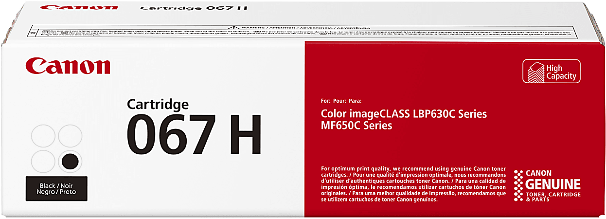 Canon 067 Black Toner Cartridge High Yield 5106C001 - Office Depot
