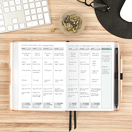 AT A GLANCE FOUNDATION WELLNESS Planner Small 5 12 x 8 12 - Office Depot