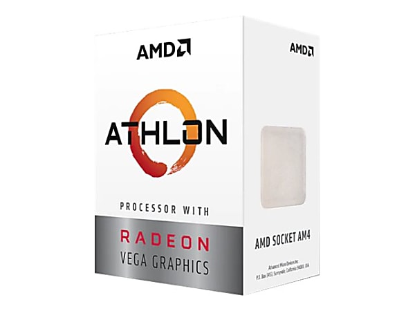AMD Athlon 3000G 3.5 GHz 2 cores 4 threads 4 MB cache Socket AM4 Box ...