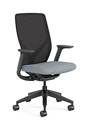 HON Flexion Ergonomic FabricMesh Mid Back Task Chair BasaltBlack - ODP ...