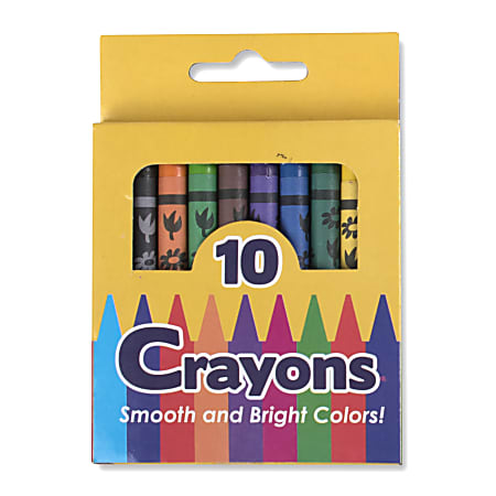 Trailmaker Crayons Assorted Colors 10 Crayons Per Pack Case Of 100 ...