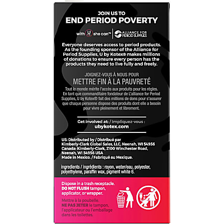 U by Kotex Click Regular Tampons Box Of 16 Tampons - Office Depot
