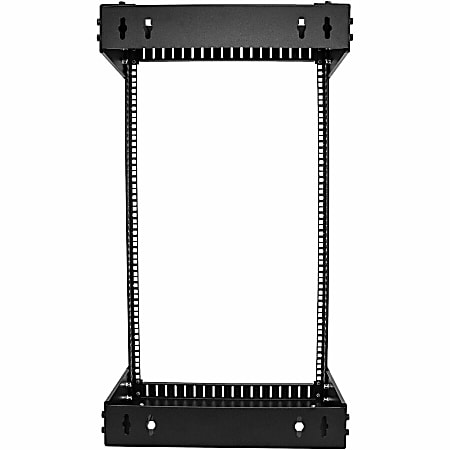 StarTech.com 18U 19 Wall Mount Network Rack Adjustable Depth 12 20 Open ...