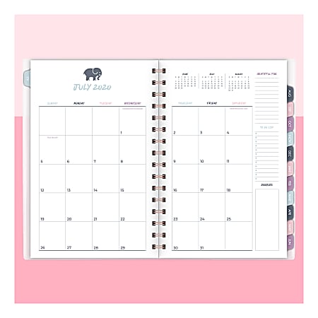 Cambridge Ivory Ella WeeklyMonthly Academic Planner 5 12 x 8 12 Mint ...