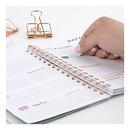 Cambridge Ivory Ella WeeklyMonthly Academic Planner 5 12 x 8 12 Mint ...