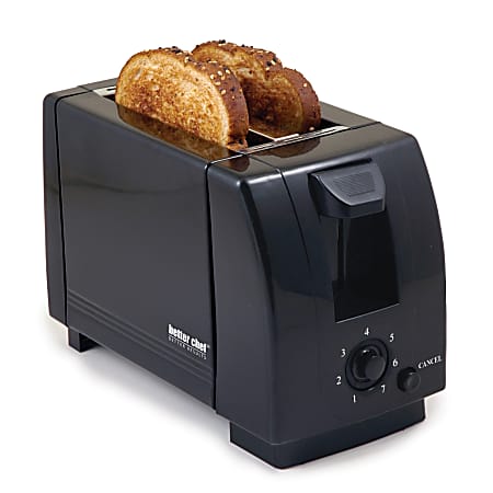 Better Chef 2 Slice Toaster Black - Office Depot
