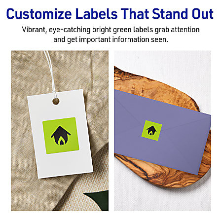 Avery Print To The Edge Labels With Sure Feed Technology And Easy Peel ...