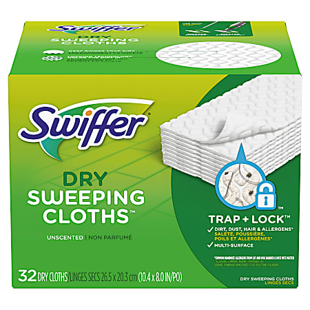 Swiffer Sweeper Multi Surface Dry Sweeping Cloth Refills 6 18 White ...