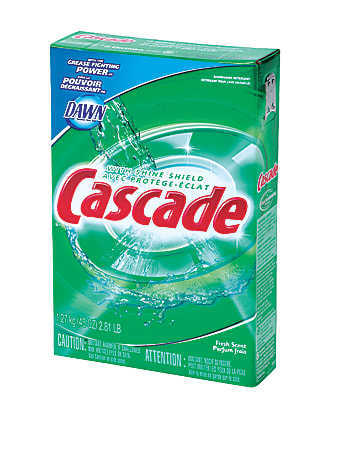 Cascade Dishwasher Detergent Powder Fresh Scent 45 Oz - Office Depot
