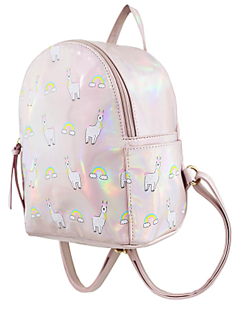Office Depot Brand Mini Backpack 9 H x 7 12 W x 4 D Llama Pink - Office ...