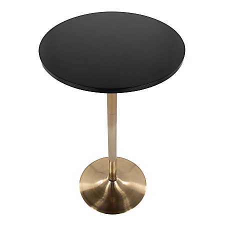 LumiSource Pebble ContemporaryGlam Adjustable Table 42 H x 23 34 W x 23 ...