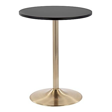 LumiSource Pebble ContemporaryGlam Adjustable Table 42 H x 23 34 W x 23 ...
