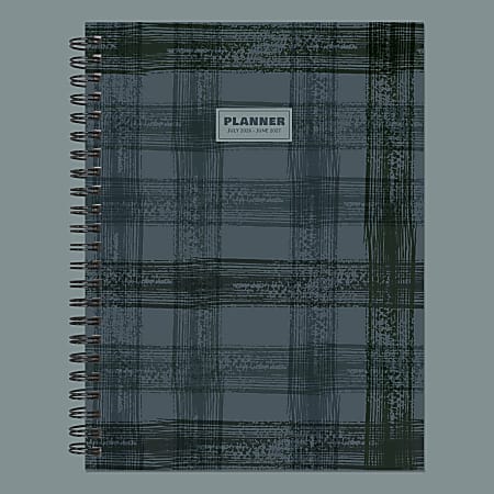 2026 2027 TF Publishing Blue Flannel Medium Weekly Monthly Planner 8 x ...