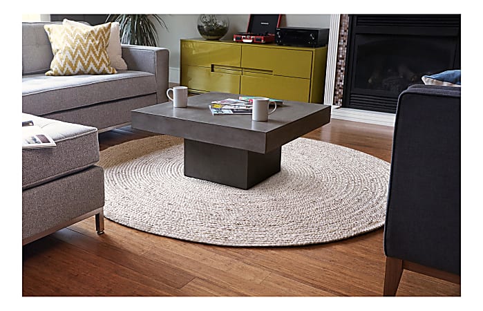 Anji Mountain Kerala Natural Jute Rug 8 Ivory - Office Depot