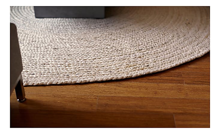 Anji Mountain Kerala Natural Jute Rug 8 Ivory - Office Depot