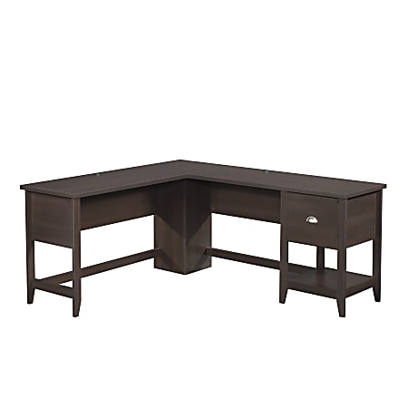 Sauder Summit Station 59 W L Shaped Desk Cinnamon Cherry - ODP Business ...