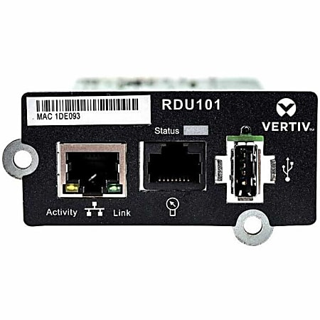 Vertiv Liebert IntelliSlot RDU101 Network Card Remote Monitoring Data ...