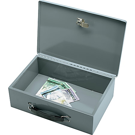 Sparco All Steel Insulated Cash Box Gray