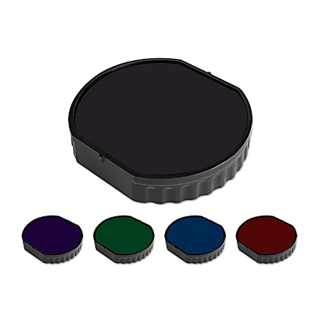 Custom 2000 Plus PrintPro Replacement Ink Pad 1 Color Round R40 1 916 Diameter - Office Depot