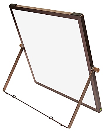 Office Depot Brand Magnetic Table Top Dry Erase Board 10 x 10 Dark ...