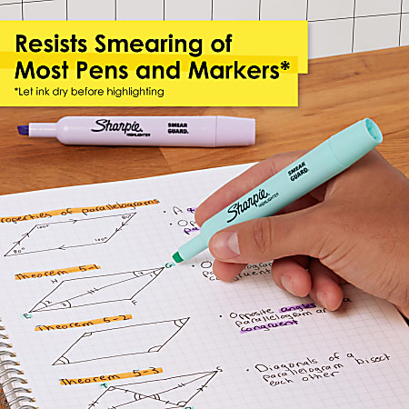 Sharpie Tank Style Highlighters Chisel Tip Mild Pastel Barrels Mild ...