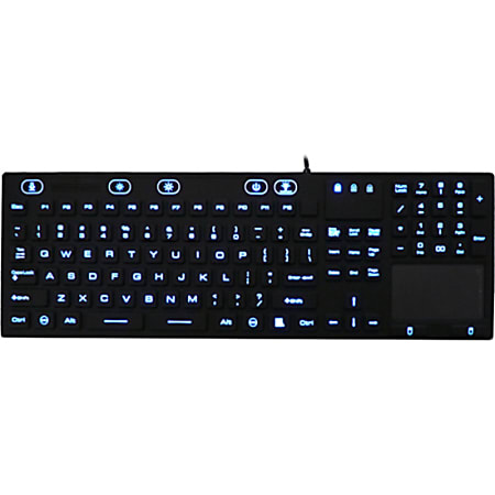 DSI WATERPROOF IP68 FULL SIZE KEYBOARD WITH TOUCHPAD LED BACKLIT Cable ...