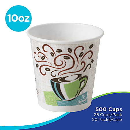 Dixie PerfecTouch Insulated Hot Cups 10 oz Coffee Haze 500 Count 25 ...