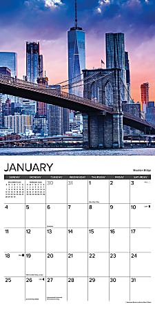 2026 Willow Creek Press Scenic Monthly Wall Calendar 12 x 12 New York ...
