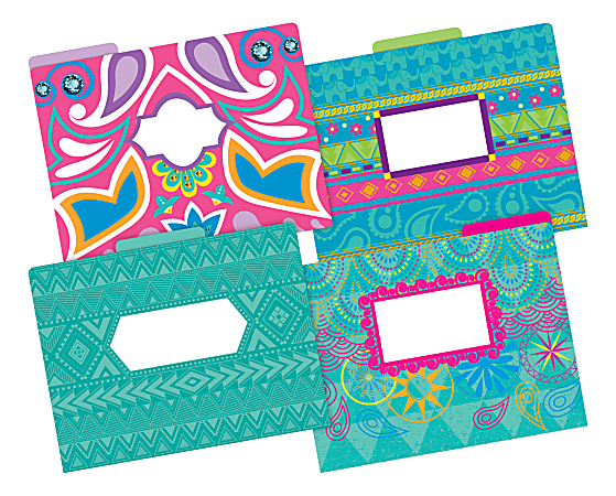 Barker Creek Tab File Folders Letter Size Bohemian Pack Of 36 Folders ...