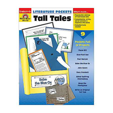 Evan Moor Literature Pockets Intermediate Tall Tales Grades 4 6 ...