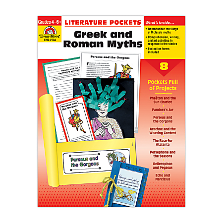 Evan-Moor® Literature Pockets, Intermediate, Greek & Roman Myths ...